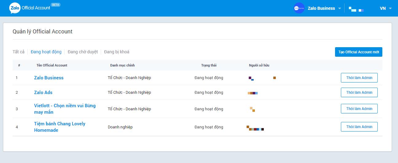 Hướng dẫn tạo Zalo Official Account : Zalo Ads
