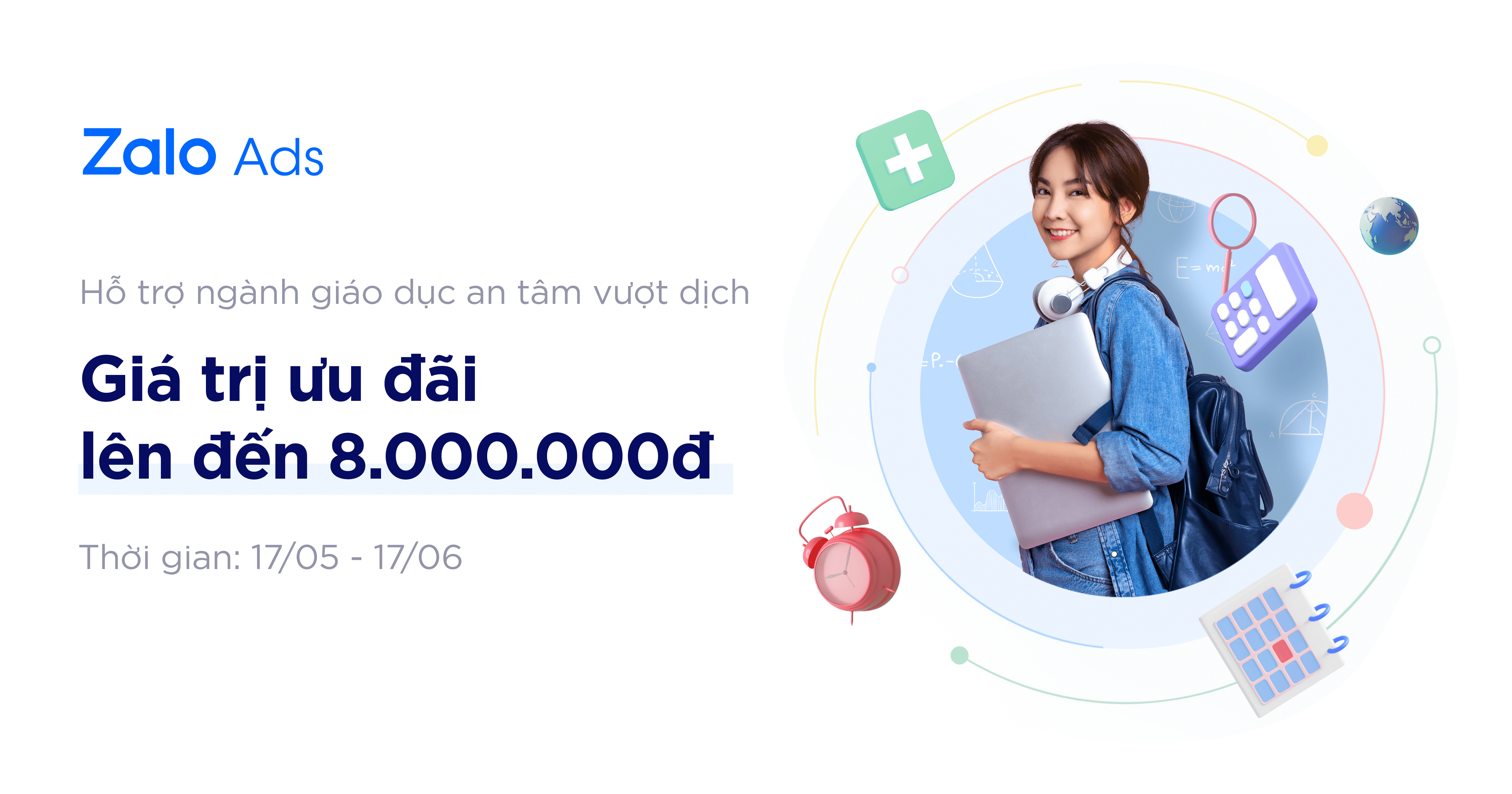 Chương trình ưu đãi ngành Giáo dục - Zalo Ads: Zalo Ads