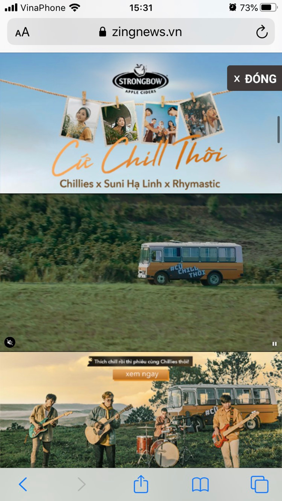 Quảng cáo Display – Định dạng quảng cáo Fullscreen : Zalo Ads