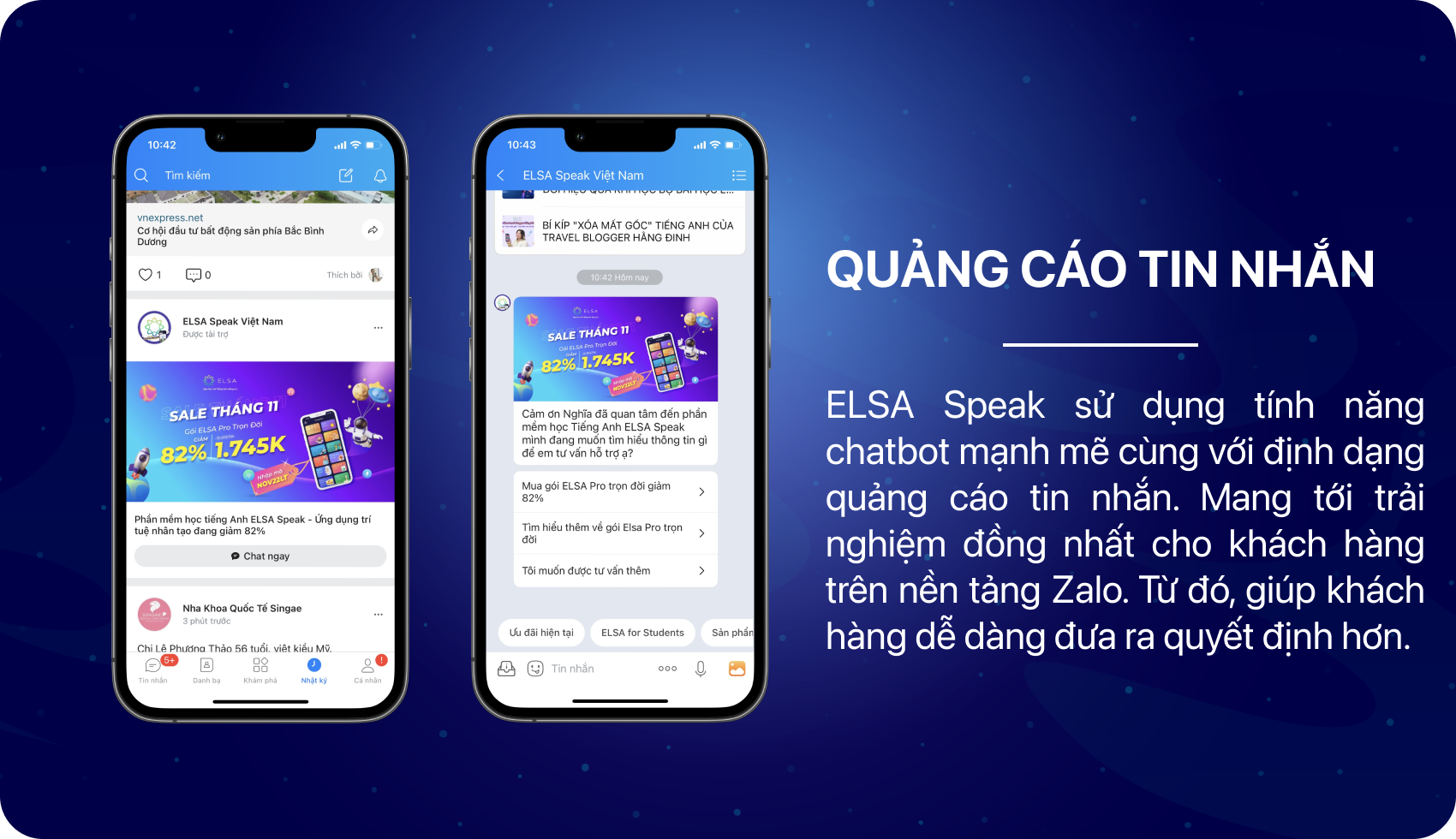 Thành công của ELSA Speak trên Zalo: sử dụng đa dạng quảng cáo, ứng ...