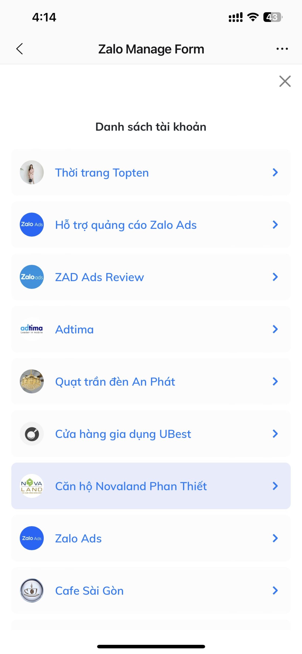 Zalo Ads : Tải dữ liệu quảng cáo Form trên nền tảng di động - Zalo Ads
